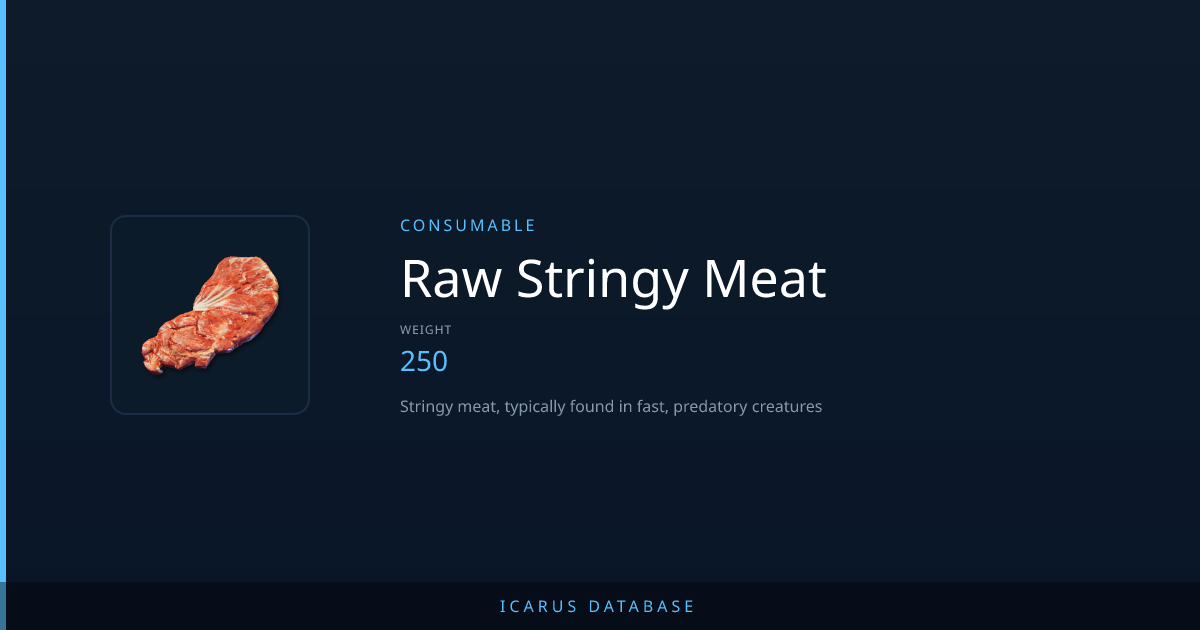 Icarus Raw Stringy Meat | Icarus Database